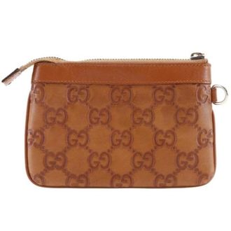 Gucci Pre-owned Cuir sacs-gucci - Femme - Pre-owned - Brun - Taille: ONE Size