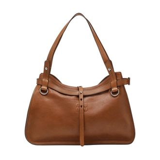 Miu Miu Logo Ledertasche - - Bags - Damen - Braun - ONE SIZE