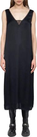 Zadig&Voltaire Femme, Robes, Noir, Taille: 38 FR Renzo Satin Dress