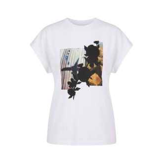 Trussardi T-shirt en jersey de coton coupe regular - Femme - Tops - Blanc - Taille: 36 FR