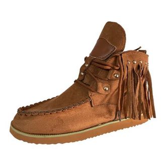 Generic Bottes Chaussures Pompon Bout Rond Cuir Casual pour Femmes Bottes Bottes Femme Bottes Bottes Femme Bottes Bottes Femme Bottes Hautes, marron, 38.5 EU