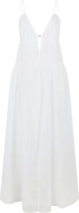 Tory Burch Femme, Robes, Blanc, Taille: 42 FR Maxi Dress