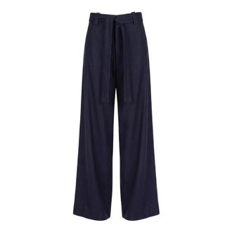 Alysi Weite M&eacute;lange Hose - - Trousers - Damen - Blau - M