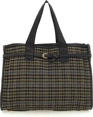 Campomaggi Sacs Shopping Teresa, Beige + noir + avion + militaire + t/gris, M