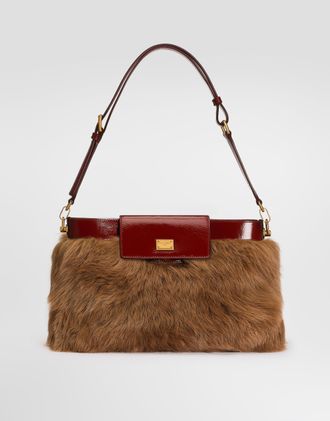 Dolce & Gabbana Vittoria Fur And Calfskin Shoulder Bag - Frau Schulter- Und Umh&auml;ngetaschen Multicolor Onesize