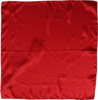 Dolce & Gabbana Satin Silk Foulard Scarf - Red