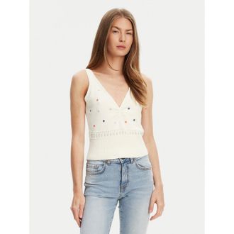 Benetton United Colors Of Benetton Top 10C1EH01A Beige Regular Fit