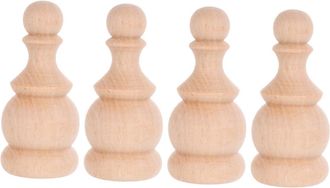 Cabilock 4stücke Holzstangen-endstücke Für Treppengeländer Bettrahmen Möbel Aus Massivholz Runde Pfostenaufsätze Unbemalt Zum Beizen Bemalen