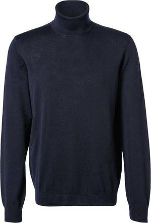 Maerz MAERZ Muenchen Herren Rollkragenpullover blau unifarben