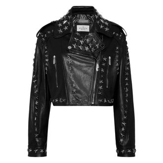 Philipp Plein Damen, Jacken, Schwarzk, MGr&ouml;&szlig;e