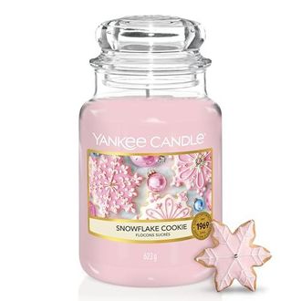 Yankee Candle Company Duftkerze im Glas (gro&szlig;) | Snowflake Cookie | Brenndauer bis zu 150 Stunden