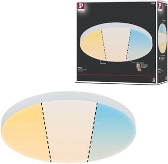 Paulmann 79892 panneau LED Velora rond 300 mm 1530lm White Switch Blanc rond plafonnier Métal 3000 K