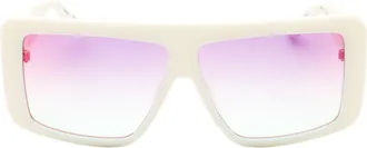Guess Sonnenbrille Mit Violetten Oder Verspiegelten Gl&auml;sern Und Wei&szlig;en Gl&auml;sern
