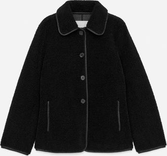 Arket Teddyjacke -Schwarz