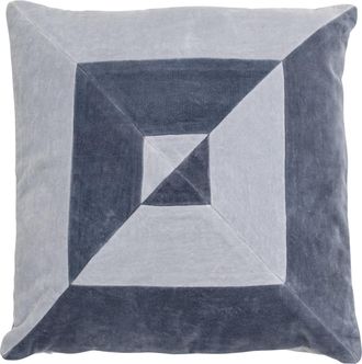 Bloomingville Aban Kissen, Blue, Baumwolle