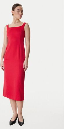 Marella Coctailkleid Perle 2613221063 Rot Slim Fit