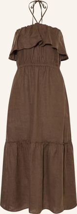Drykorn Drykorn Leinenkleid Lumira Mit Volants braun