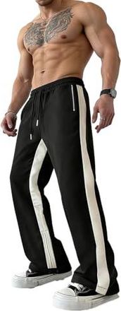 Generic Jogging Homme Pantalon Jogging Homme Pantalon Survetement Homme Confortable Classique - Jogger Color Block Homme Taille &Eacute;lastique - Ample, Confortable