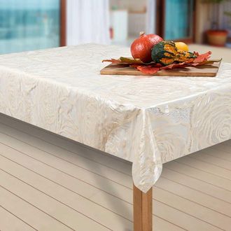 Laro Wachstuch-Tischdecke Abwaschbar Garten-Tischdecke Wachstischdecke PVC Plastik-Tischdecken Eckig Meterware Wasserabweisend Abwischbar, Muster:Vinyl Bei