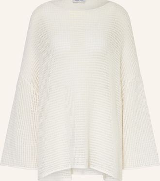 Mrs & Hugs Mrs & Hugs Oversized-Pullover Mit Cashmere weiss
