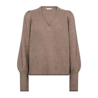 Co'Couture Damen, Strickwaren, Braun, LGr&ouml;&szlig;e