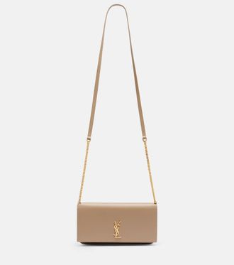 Saint Laurent Pochette pour téléphone Cassandre en cuir