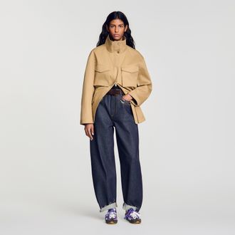 Sandro Barrel-Jeans mit Metalldetails