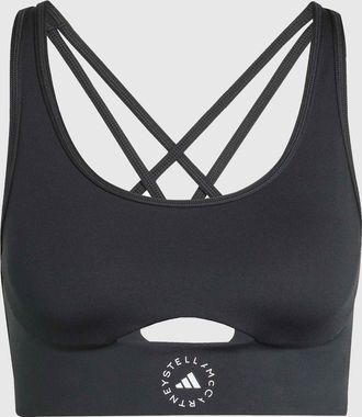 Stella McCartney TrueStrength Yoga Bra, Woman, Black, Size: XXS