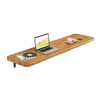 Generic Wandmontierter Massivholz-Schreibtisch, H&auml;ngender, Klappbarer Computertisch, Robuster, Herunterklappbarer Stehtisch, 80 Kg Tragf&auml;higkeit for K&uuml;che, Sc