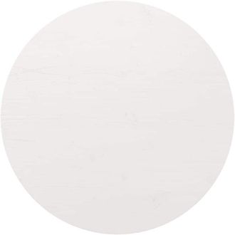 vidaXL Dessus de table rond blanc &Oslash;80x3 cm bois de pin massif Vidaxl