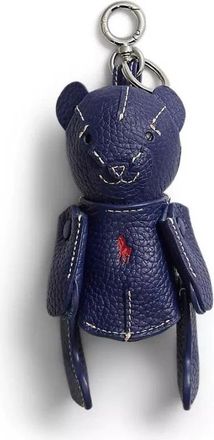 Polo Ralph Lauren Femme, Sacs, Bleu, Taille: ONE Size Bear Leather Bag Charm