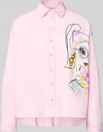 Milano Regular Fit Hemdbluse mit verl&auml;ngerter R&uuml;ckseite