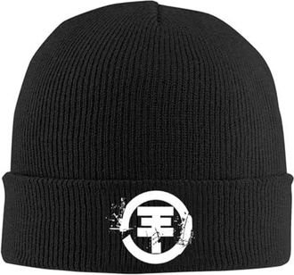 Generic Chapeau dHomme, Symbole Cercle avec Motif de Formes superpos&eacute;es, Bonnet tricot&eacute; Unisexe Hommes, Bonnet, Cadeau Chaud Hiver Chaud de No&euml;l