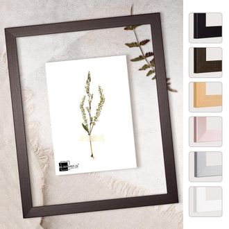 Bildershop-24 Doppelglas - Doppelverglasung Rahmen Doppelglasrahmen Bilderrahmen London Dunkelbraun (Wenge) mit Acrylglas 29.7x42 cm DIN A3 wählbare Größen