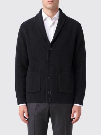 Roberto Collina Cardigan en laine vierge &agrave; col ch&acirc;le et poches plaqu&eacute;es
