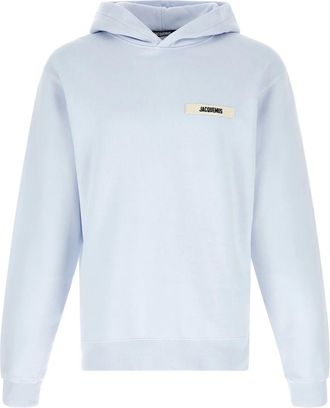 Jacquemus Homme, Sweatshirts et sweats &agrave; capuche, Bleu, Taille: XL Le Sweat &agrave; capuche Gros Grain cotton sweatshirt