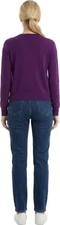 Dolce & Gabbana Womens Purple Cashmere Cardigan Clothing