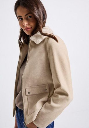 Street One Kurzjacke Abnehmbarer Kragenbesatz