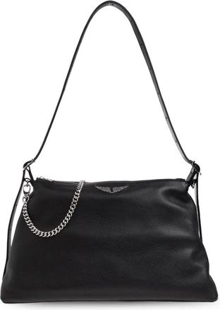 Zadig&Voltaire Femme, Sacs, Noir, Taille: ONE Size Jim Leather Shoulder Bag