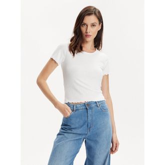 Only T-Shirt Emma 15201206 Wei&szlig; Regular Fit