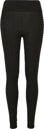 Urban Classics Damen Ladies High Waist Honeycomb Leggings, Black, XS
