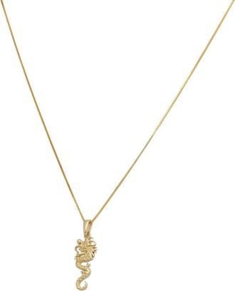 Firetti Firetti Kette mit Anh&auml;nger Drache, Venezianerkettengliederung, 0,55 mm breit, Glanz, strukturiert, massiv