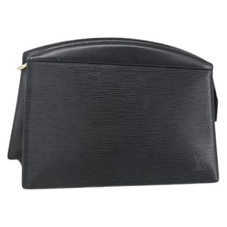 Louis Vuitton Pochette en cuir vintage Pre-owned - Femme - Pre-owned - Noir - Taille: ONE Size