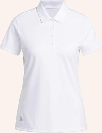 adidas Solid Performance Short Sleeve Poloshirt F&uuml;r Damen weiss