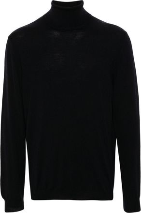 Zanone Fein gestrickter Pullover - Blau