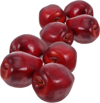FOMIYES Realistische K&uuml;nstliche Fr&uuml;chte 8 St&uuml;ck Rote Obstdekoration f&uuml;r Verkaufsdisplays und B&uuml;ro Naturgetreue Deko Ornamente