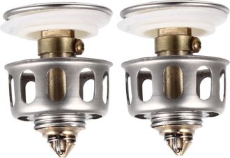 OSALADI Edelstahl Ablaufventil Pop up Ablauffilter Rostfrei Bruchsicher F&uuml;r K&uuml;chen Und Waschbeckenabfluss Mit Einfachem Einbau