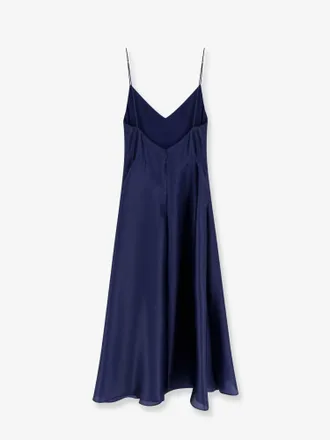 Alberta Ferretti Womens Dress Silk Blue