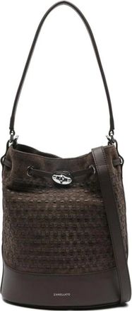 Zanellato Femme, Sacs, Brun, Taille: ONE Size Sac Monda &agrave; poign&eacute;e sup&eacute;rieure