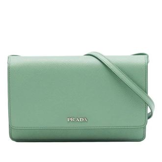Prada Portefeuille bandouli&egrave;re Pre-owned - Femme - Pre-owned - Vert - Taille: ONE Size